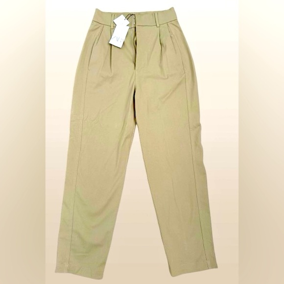 Zara | Pants & Jumpsuits | Nwt Zara Tapered Ultra High Rise Work Pants ...